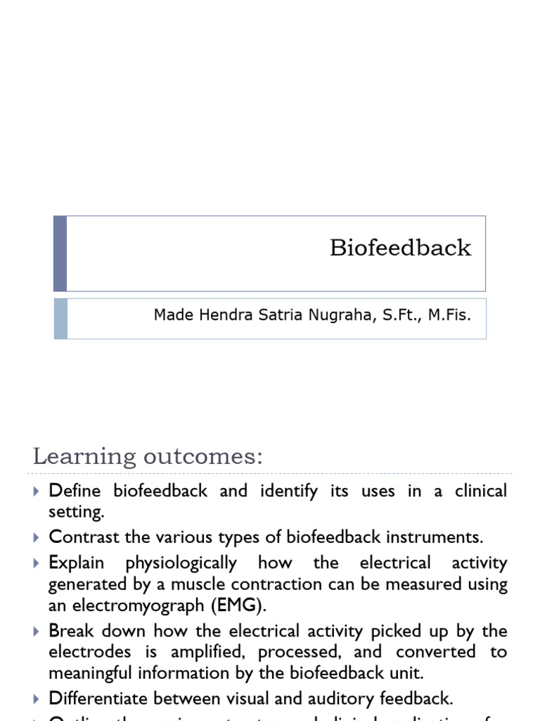 Biofeedback | PDF