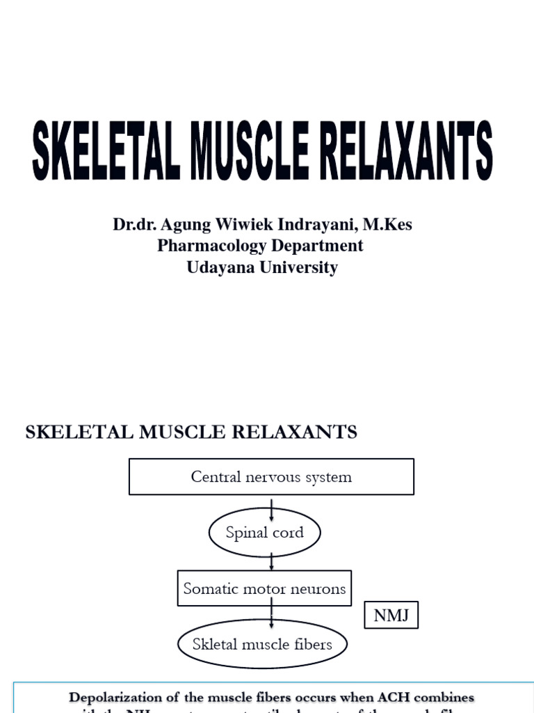 Muscle relaxants | PDF