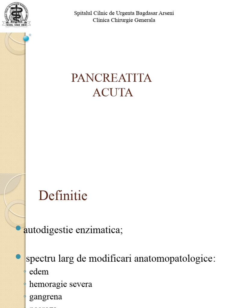 Pancreatita Acuta | PDF