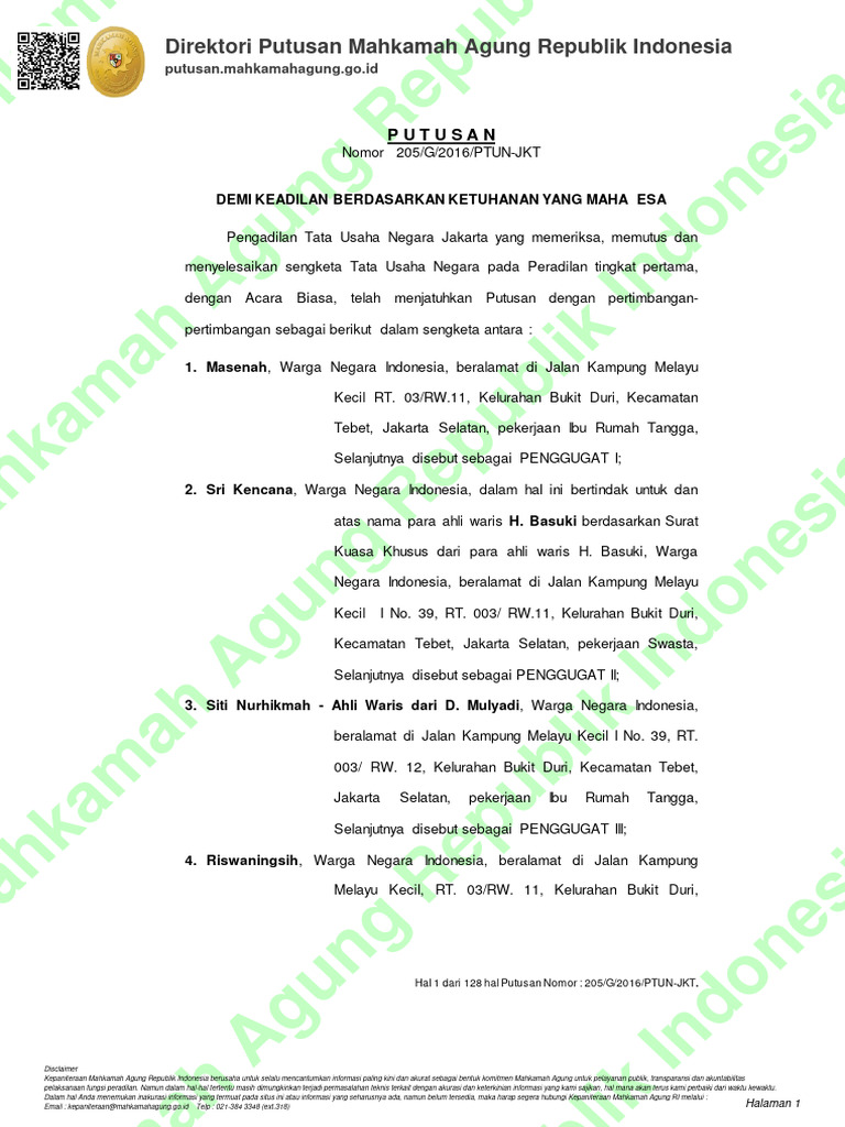 Putusan Tugas Tun Mandiri | PDF