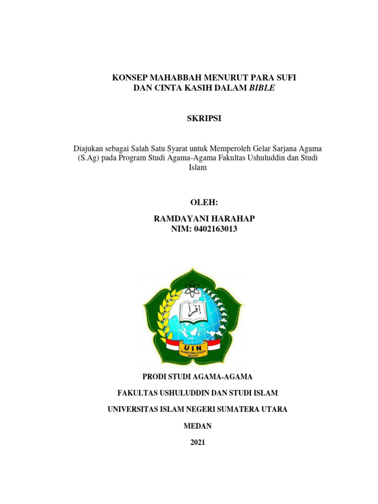 Mahabbah Sufi & Cinta Kasih Bible | PDF