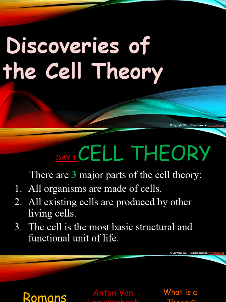Cell Theory PowerPoint | PDF | Social Science | Philosophy