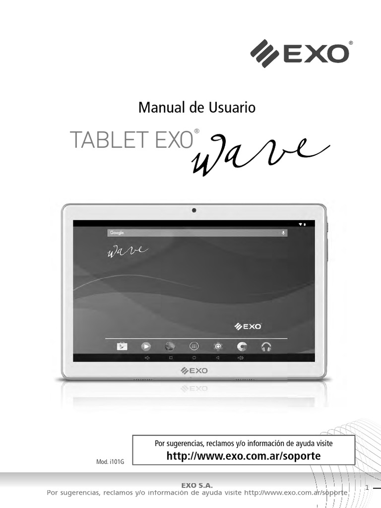 EXO ManualTablet Wave I101g | PDF | Cargador de batería | USB