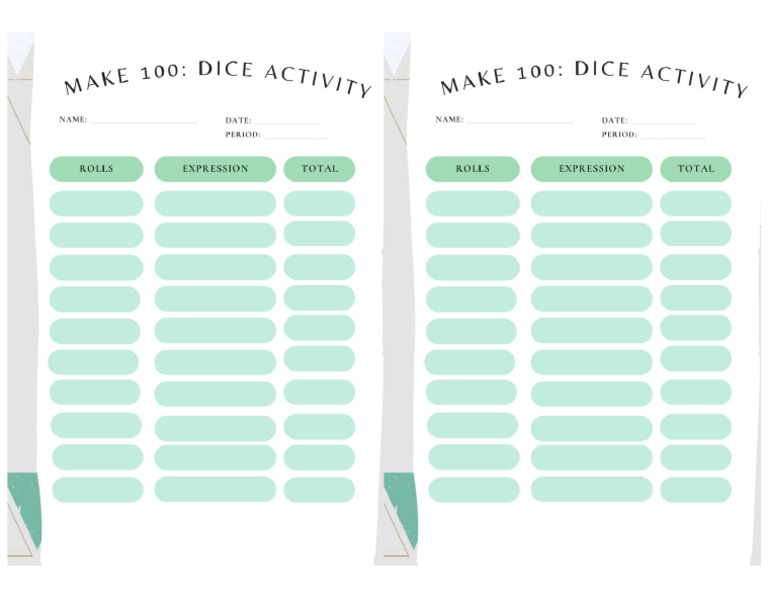 100 Game | PDF