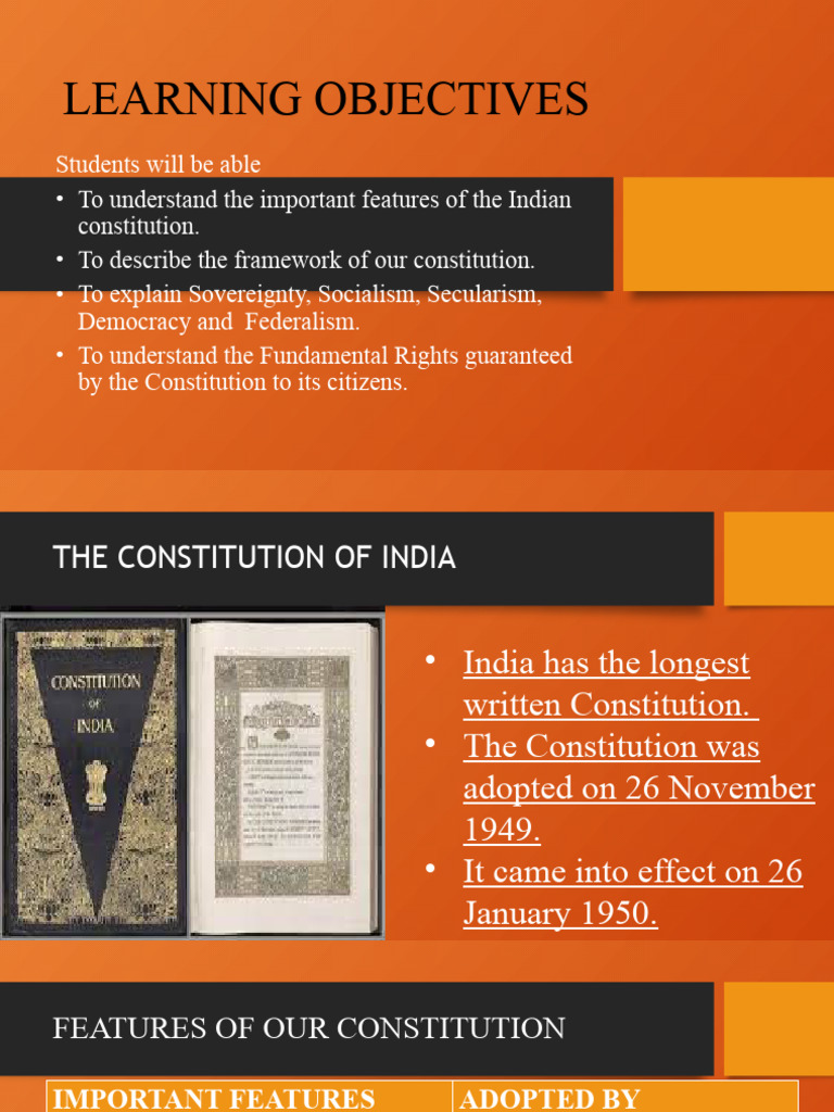 Ideals and Objectives of Indian Constitution | PDF