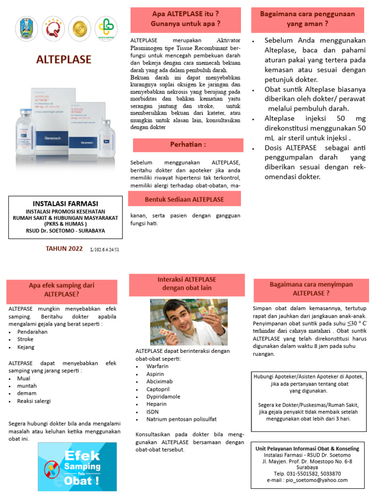 Panduan Penggunaan Alteplase | PDF