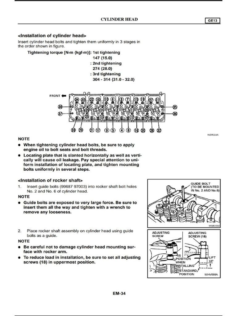 NISSAN GE13 CYLINDER HEAD PART 1 | PDF