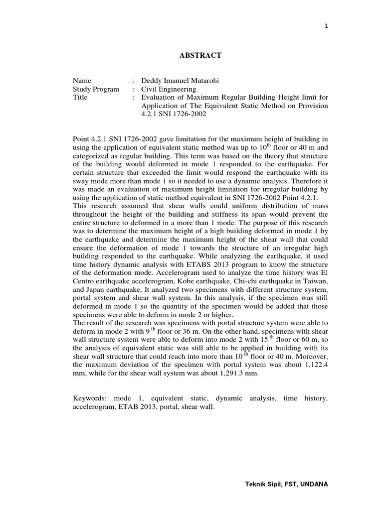 ABSTRACT | PDF | Continuum Mechanics | Physical Sciences