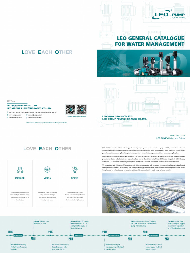 Leo General Catalogue For Water Treatment | PDF