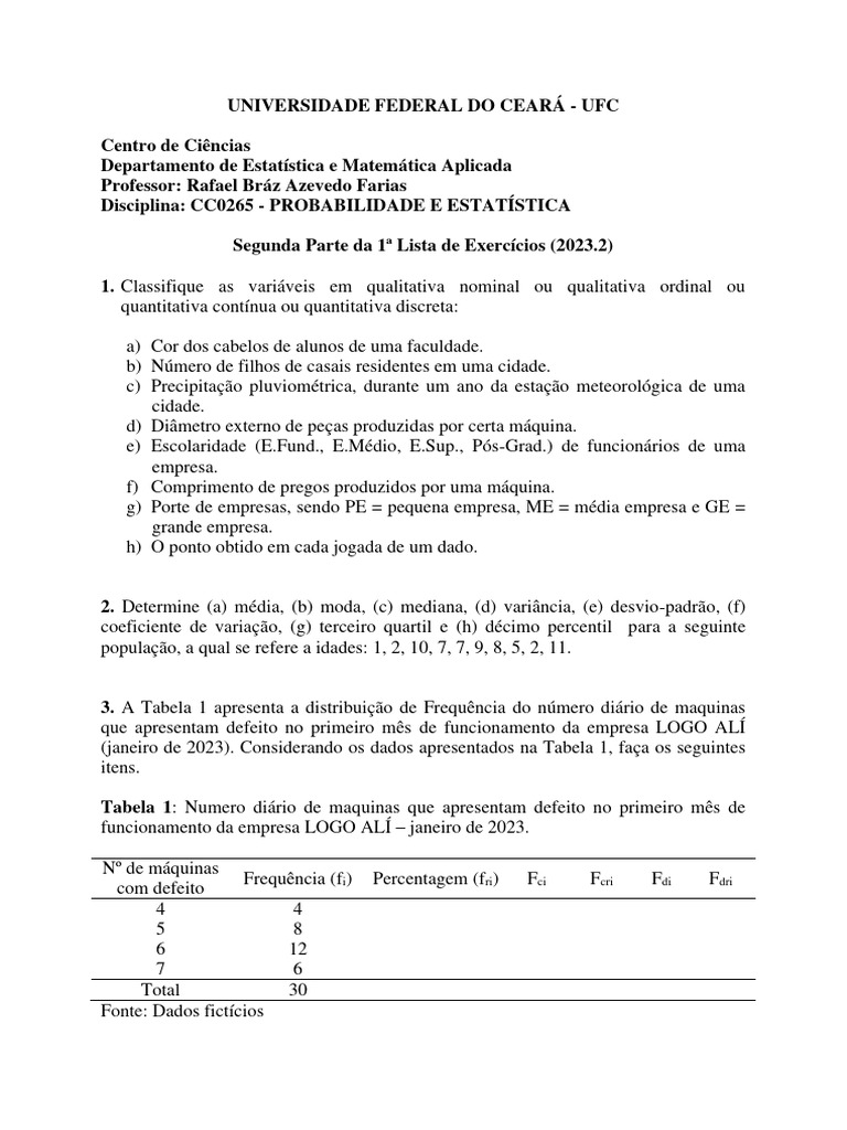 Lista1 Parte2 | PDF