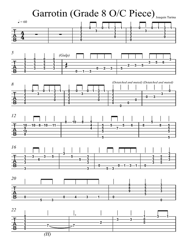 Garrotin TAB All The Notes | PDF