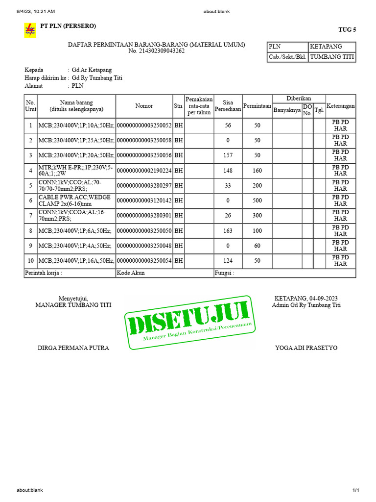 Contoh Material | PDF