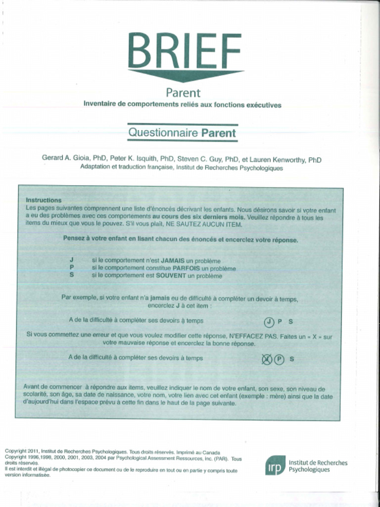 BRIEF - Parent Original | PDF