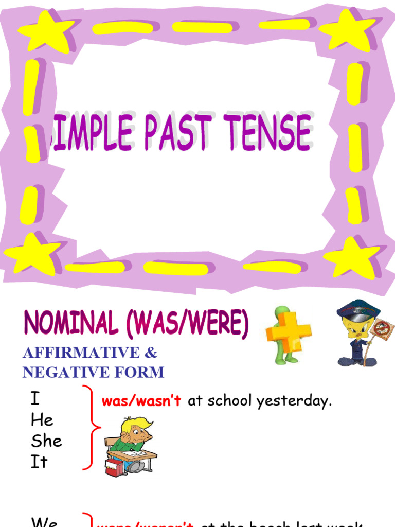 Power Point Simple Past Tense | PDF