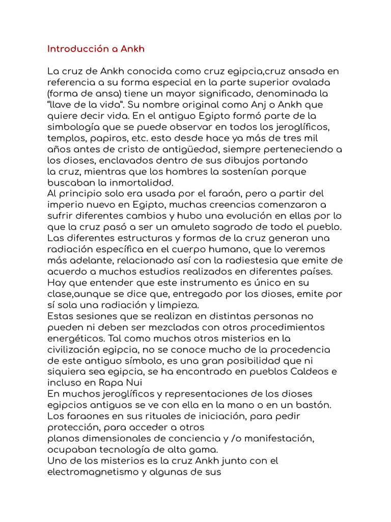 Cruz de Ankh PDF | PDF
