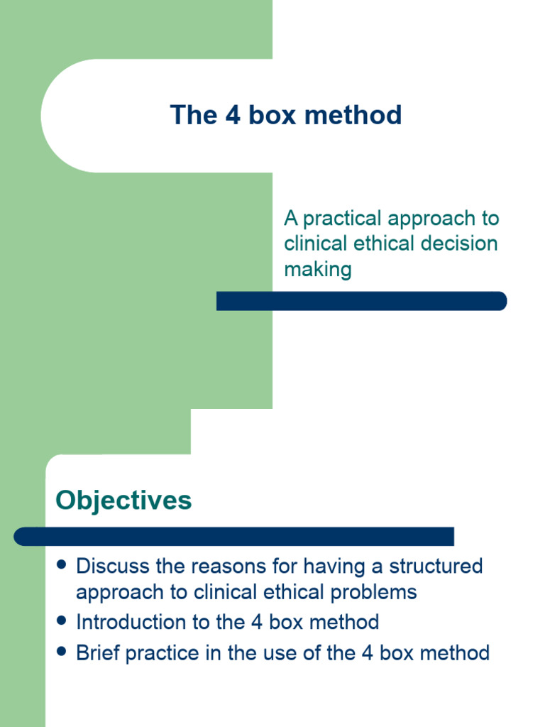 The 4 Box Method - Practical Approach | Download Free PDF | Medical Ethics | Informed Consent