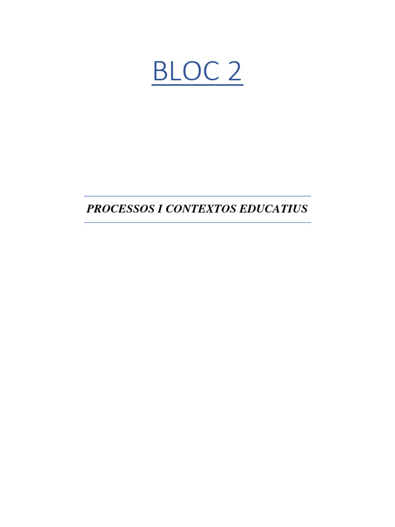 Bloc 2 | PDF