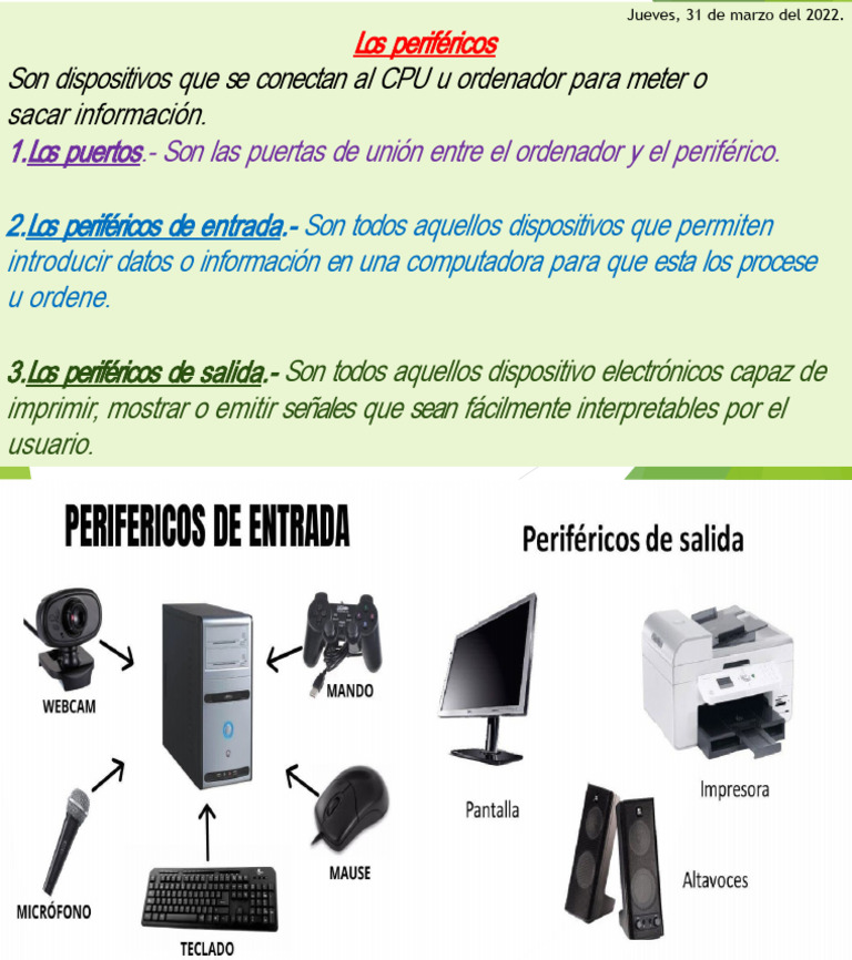 04 - Los Periféricos - 2do AB - IMPRIMIR CLASE | PDF