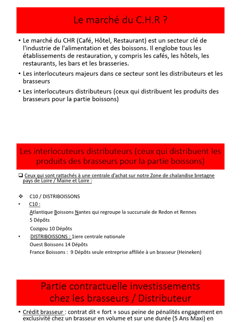 Le Métier Du CHR | PDF