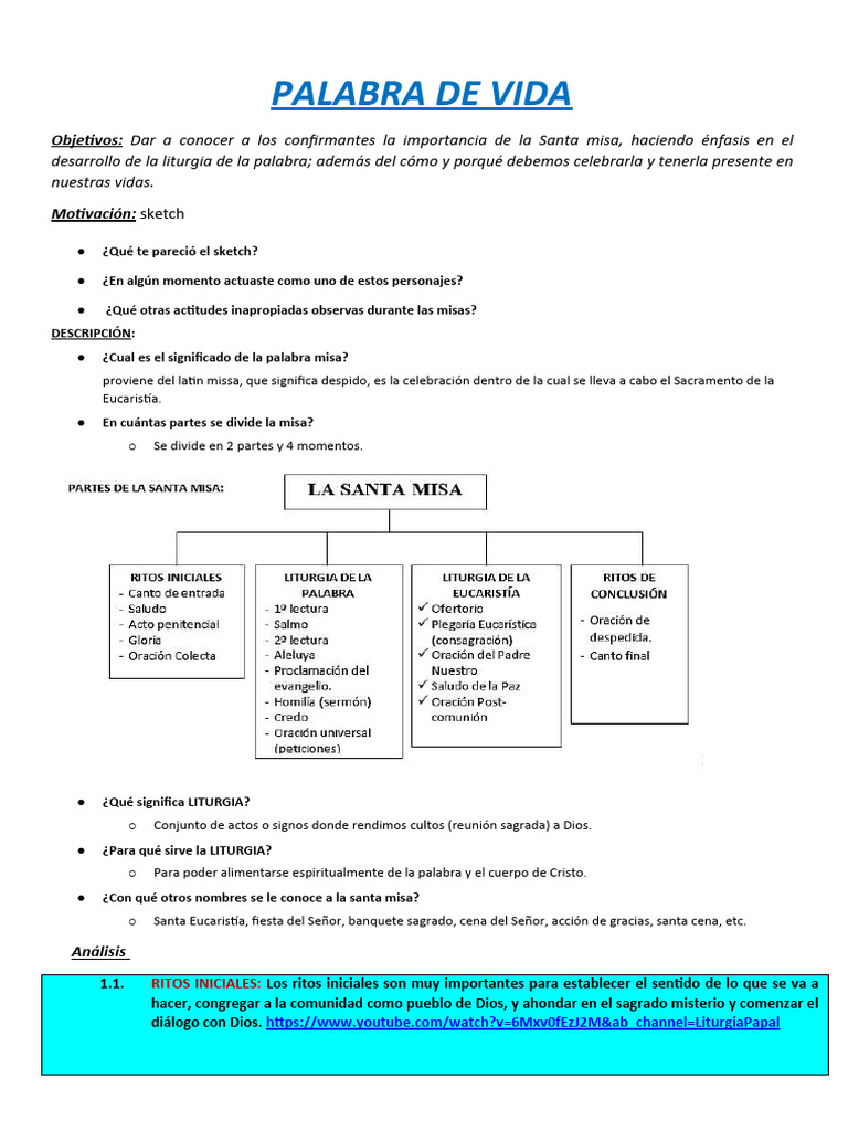 Tema 12 - Misa Parte 1 | Descargar gratis PDF | Misa (liturgia ...