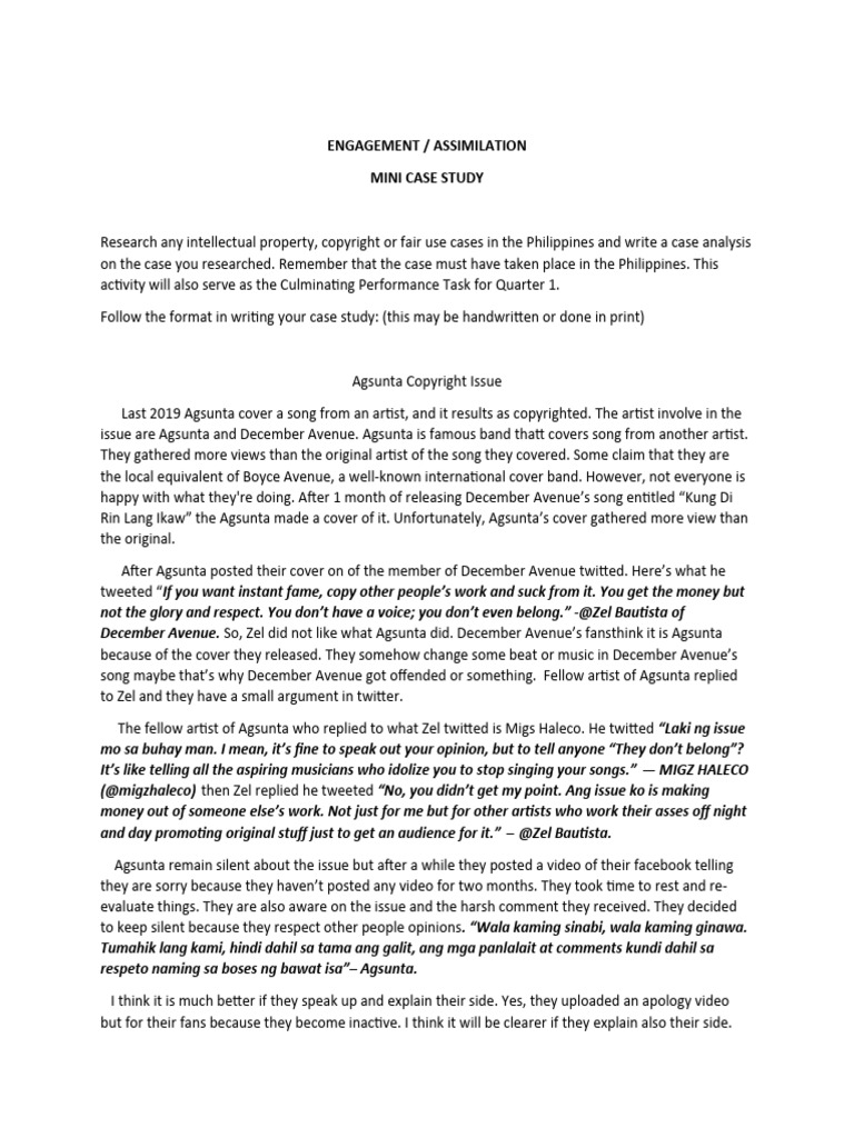 Mini Case Study Pdf Language Arts Discipline