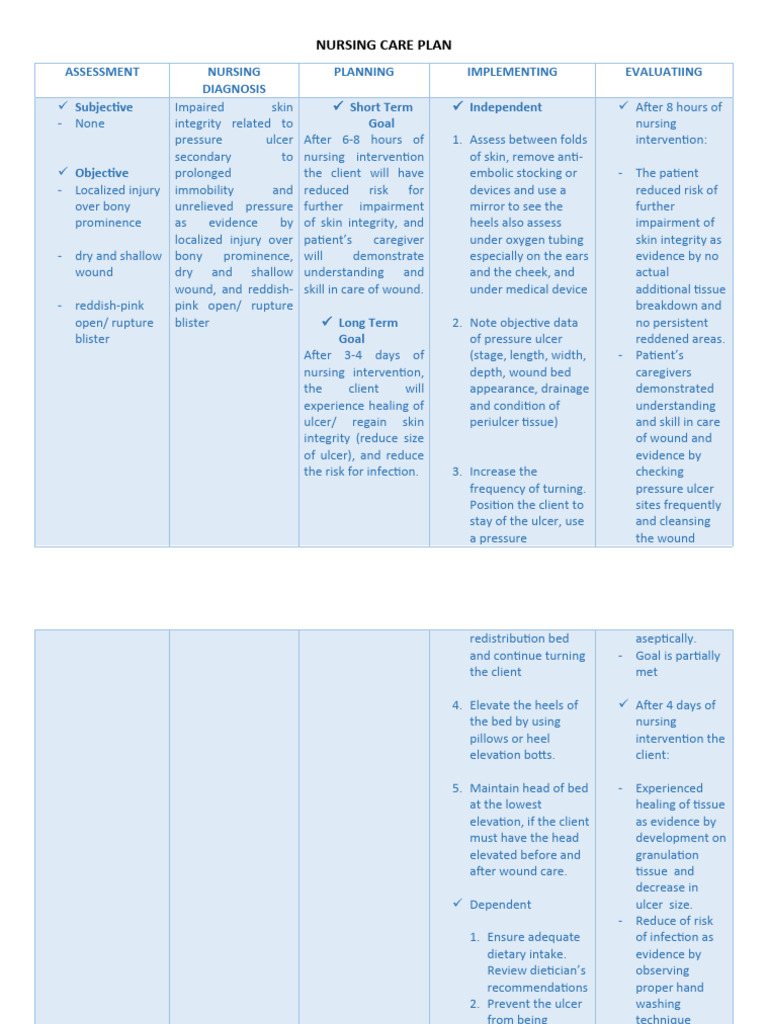 NURSING CARE PLAN 1 | PDF