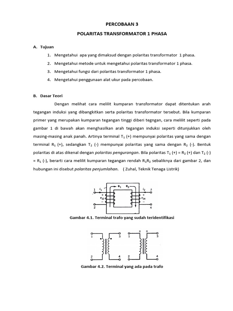 Polaritas Trafo | PDF