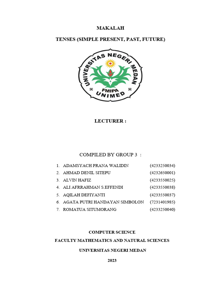 Makalah Bahasa Inggris Tenses | PDF