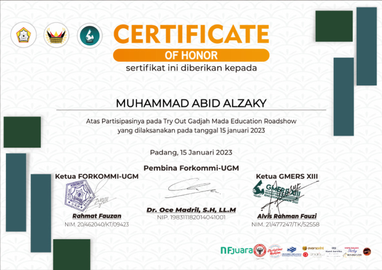 Muhammad Abid Alzaky | PDF