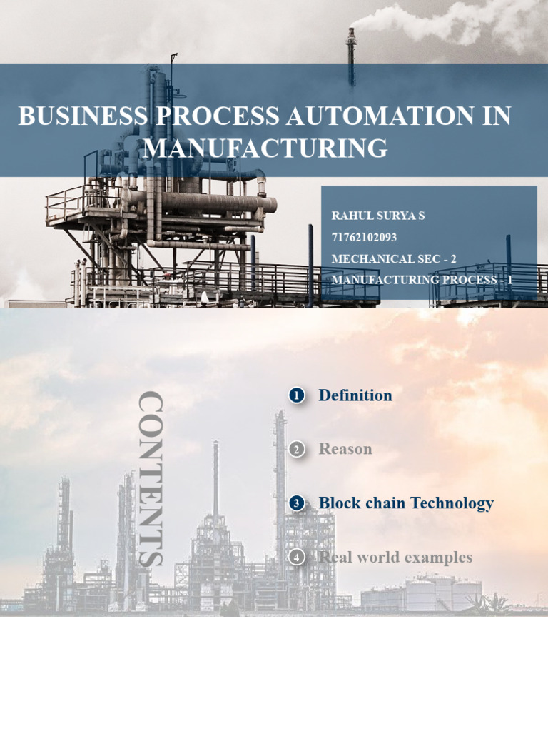 Manufacturing Process | PDF | Automation | Enterprise Resource Planning