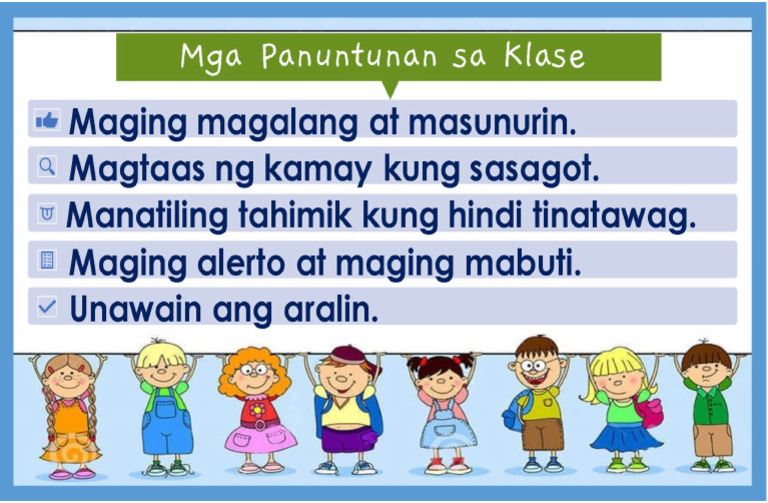 Panuntunan Sa Klase | PDF