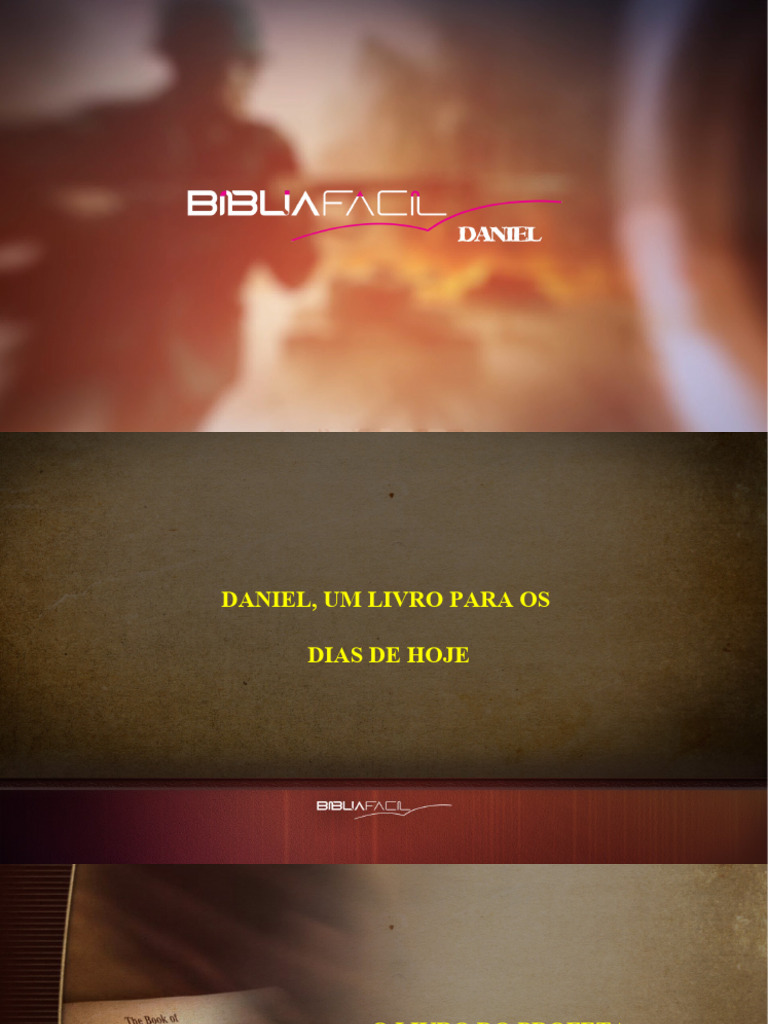 Tema 01 - DANIEL, UM LIVRO PARA OS DIAS DE HOJE | PDF | Daniel (personagem Bíblica ...