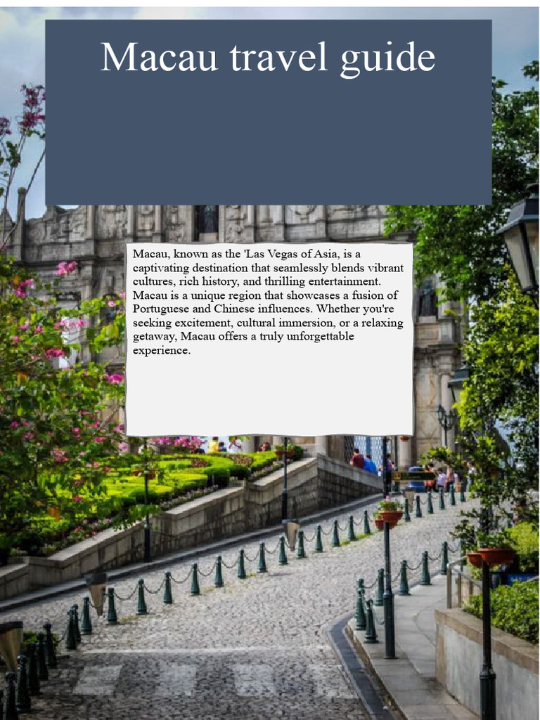 English Corner-Macau Travel Guide 1 | PDF | Macau