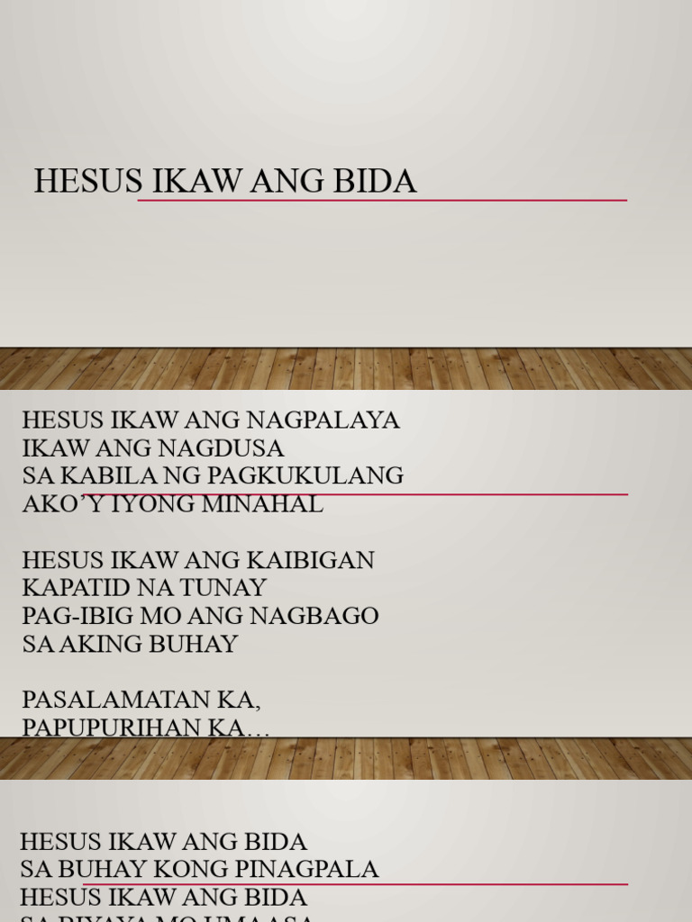 Hesus Ikaw Ang Bida | PDF