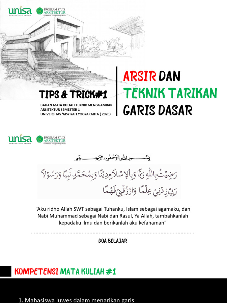 01 Arsir Dan Teknik Tarikan Garis Dasar | PDF