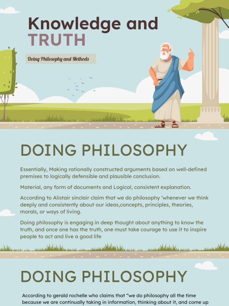 Doing Philosophy and Methods - 1 | PDF | Knowledge | Truth