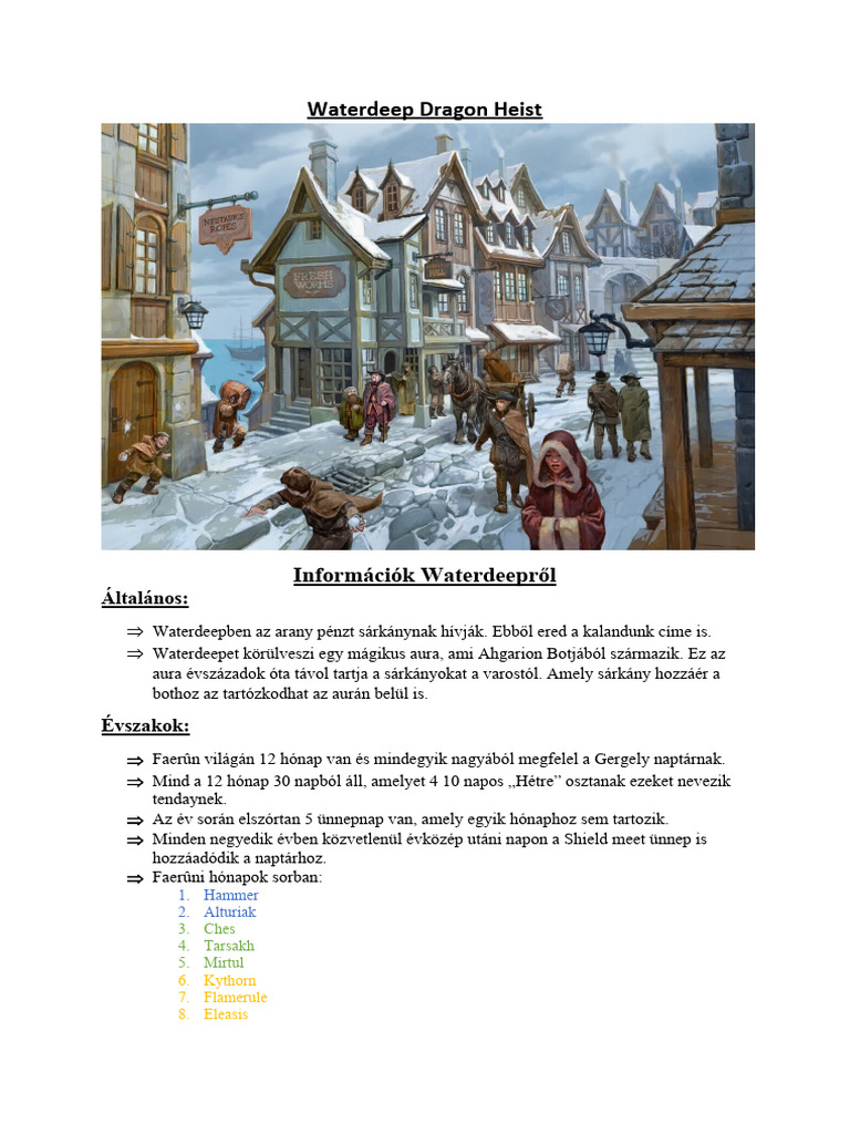 Waterdeep Dragon Heist | PDF