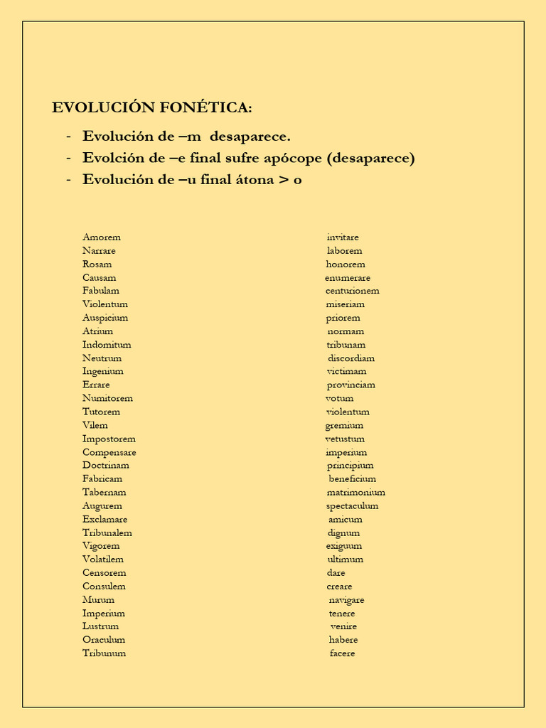 Evolución Fonética De M E U Final Pdf