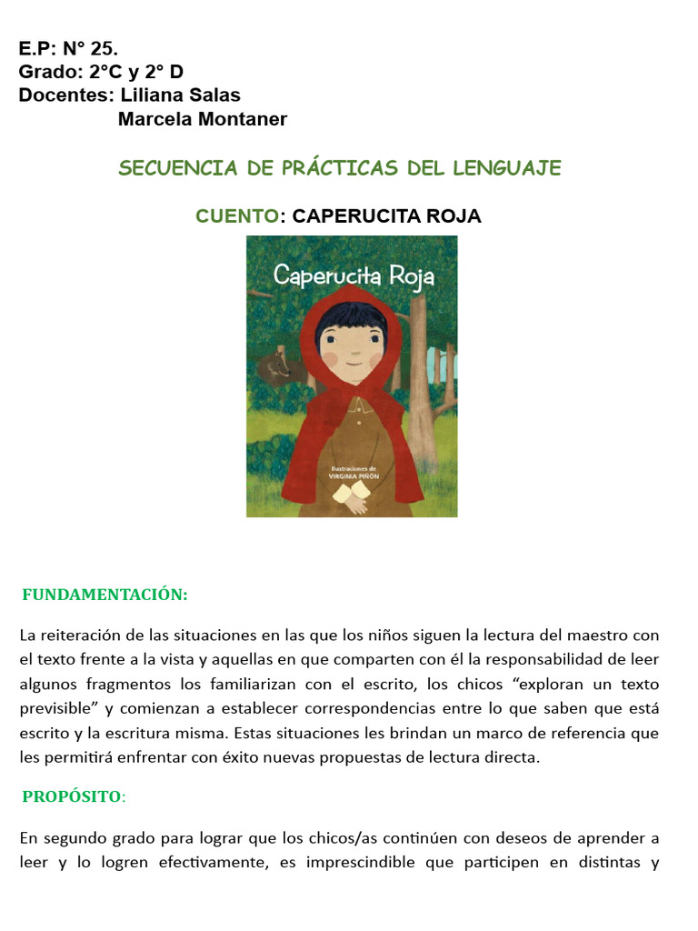 Caperucita Roja | PDF