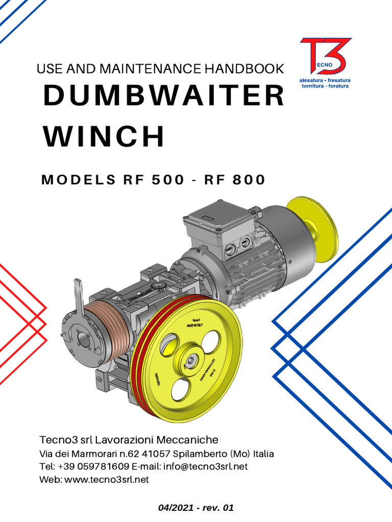 Manual Winch Dumbwaiter REV 01 | PDF