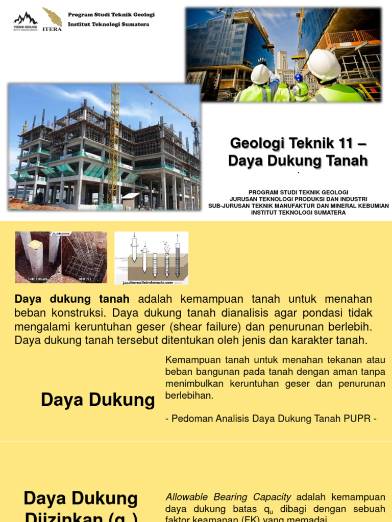 Analisis Daya Dukung Tanah | PDF