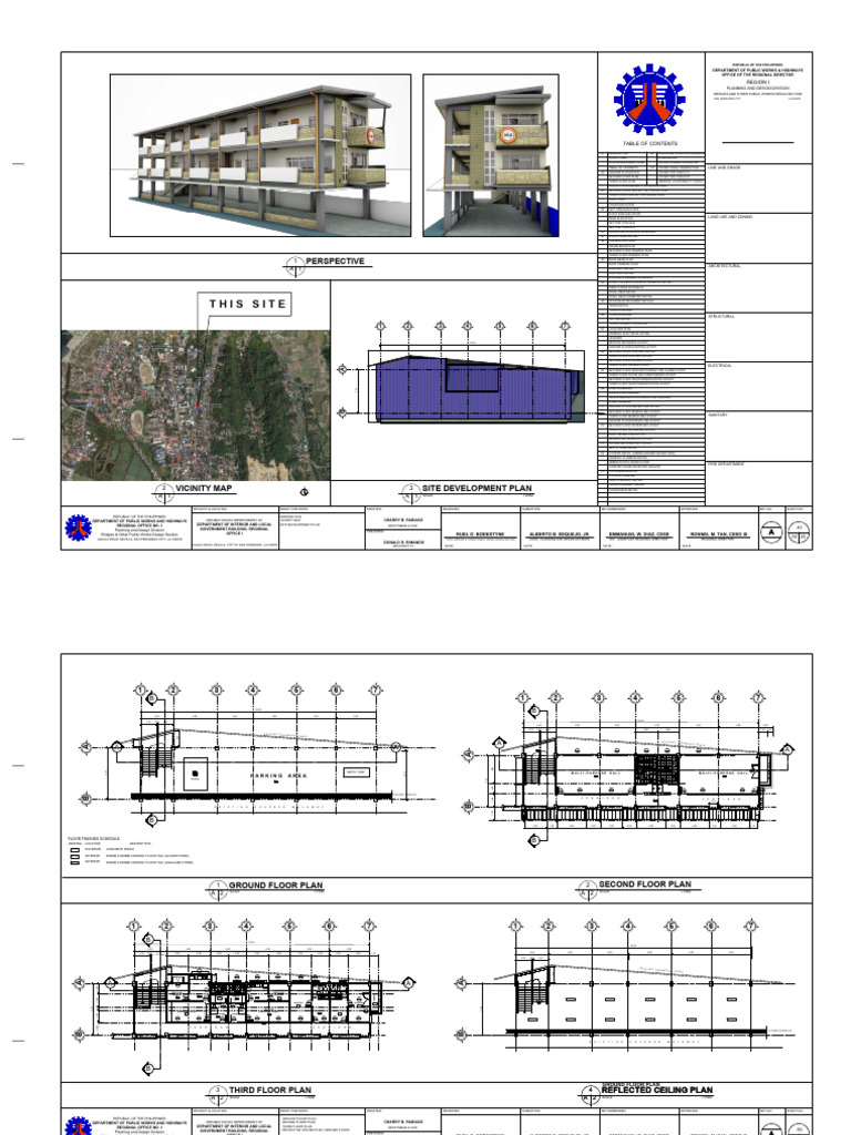 Multi-Purpose Building Plans PDF | PDF | Civil Engineering ...