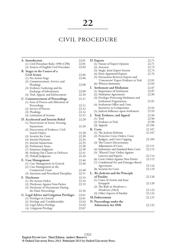 Civil Procedure | PDF