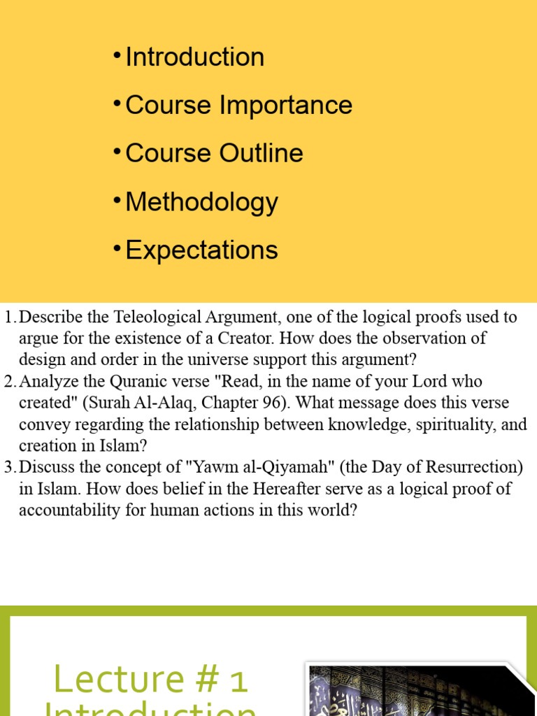 1 Intro To Sources Quran | PDF