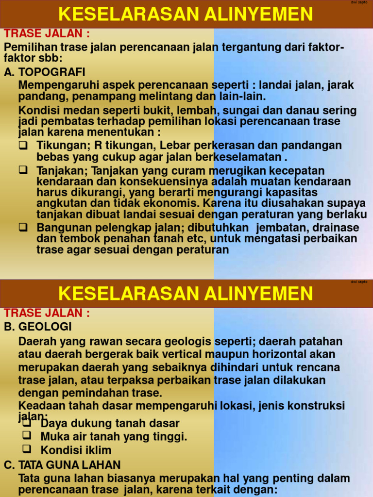 Pengantar Alinyemen Horizontal | PDF | Teknologi & Rekayasa
