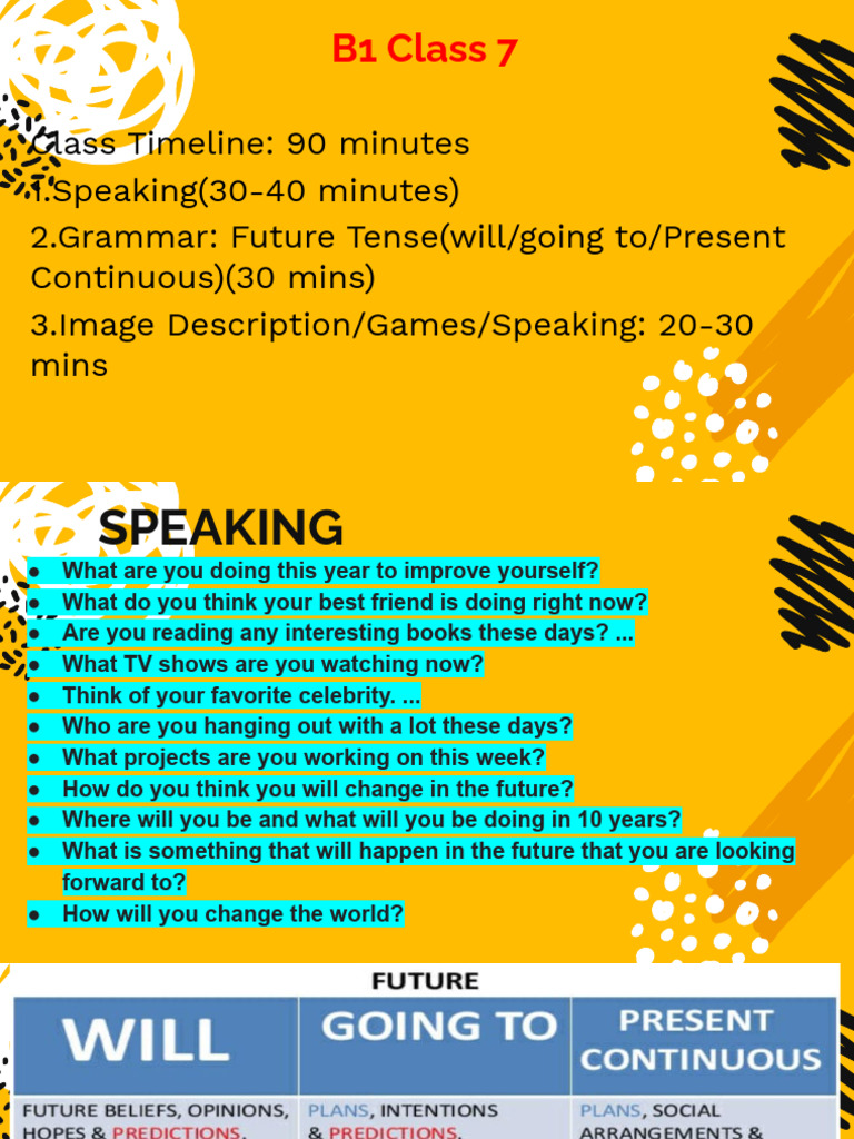 B1 Class 7 | PDF | Foreign Language Studies