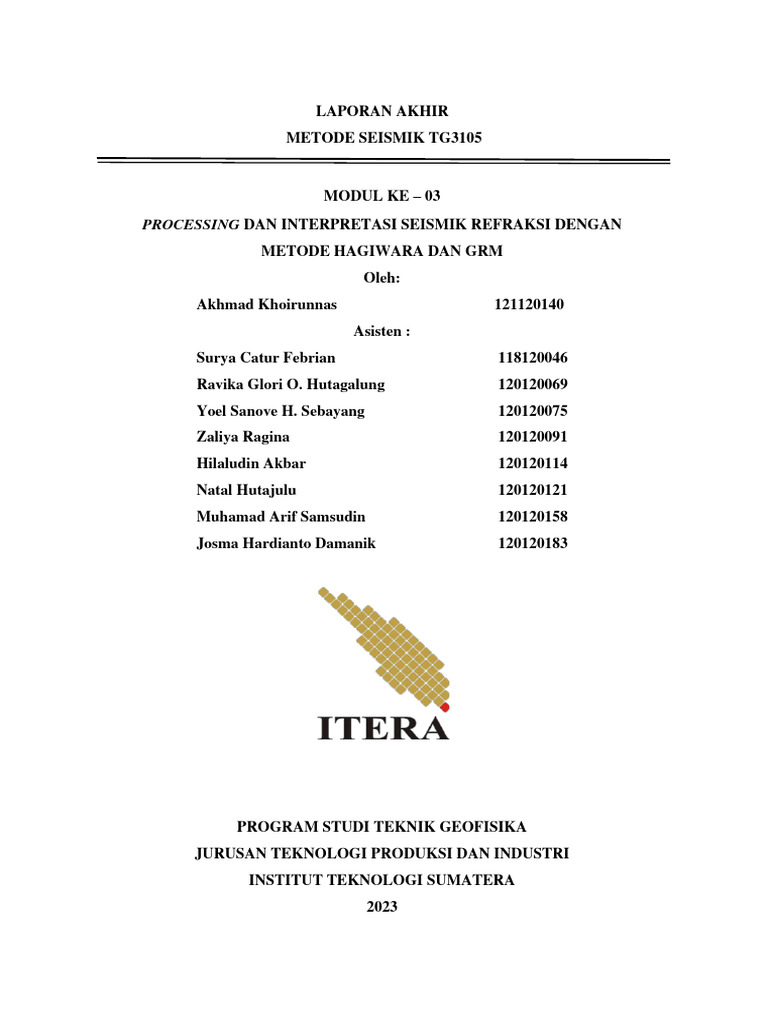 Metode Hagiwara dan GRM dalam Seismik | PDF