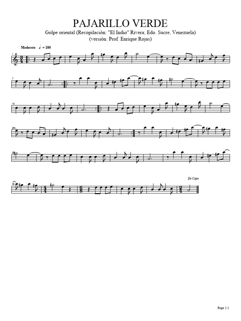 4 Pajarillo Verde | PDF