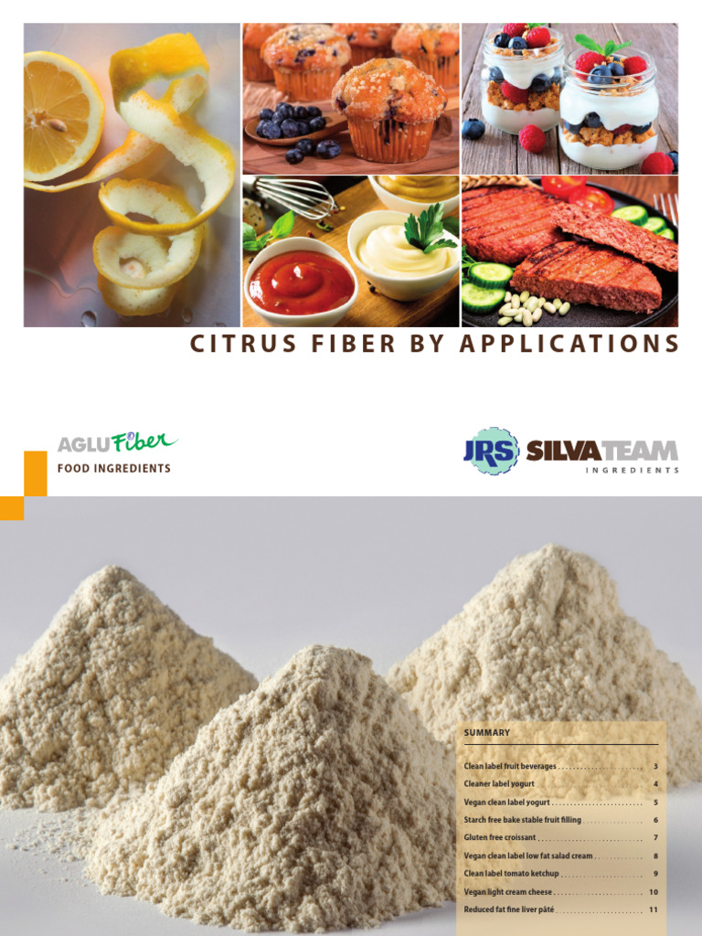 Web Brochure Citrus Fiber by Applications Nov2021 | PDF | Yogurt | Diet ...