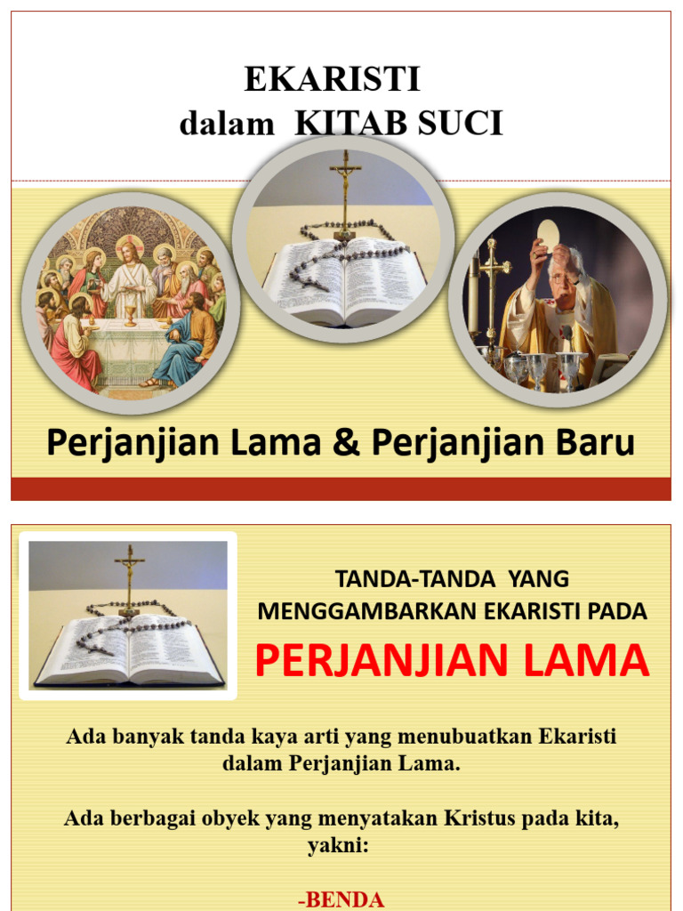 Ekaristi Dalam Kitab Suci | PDF